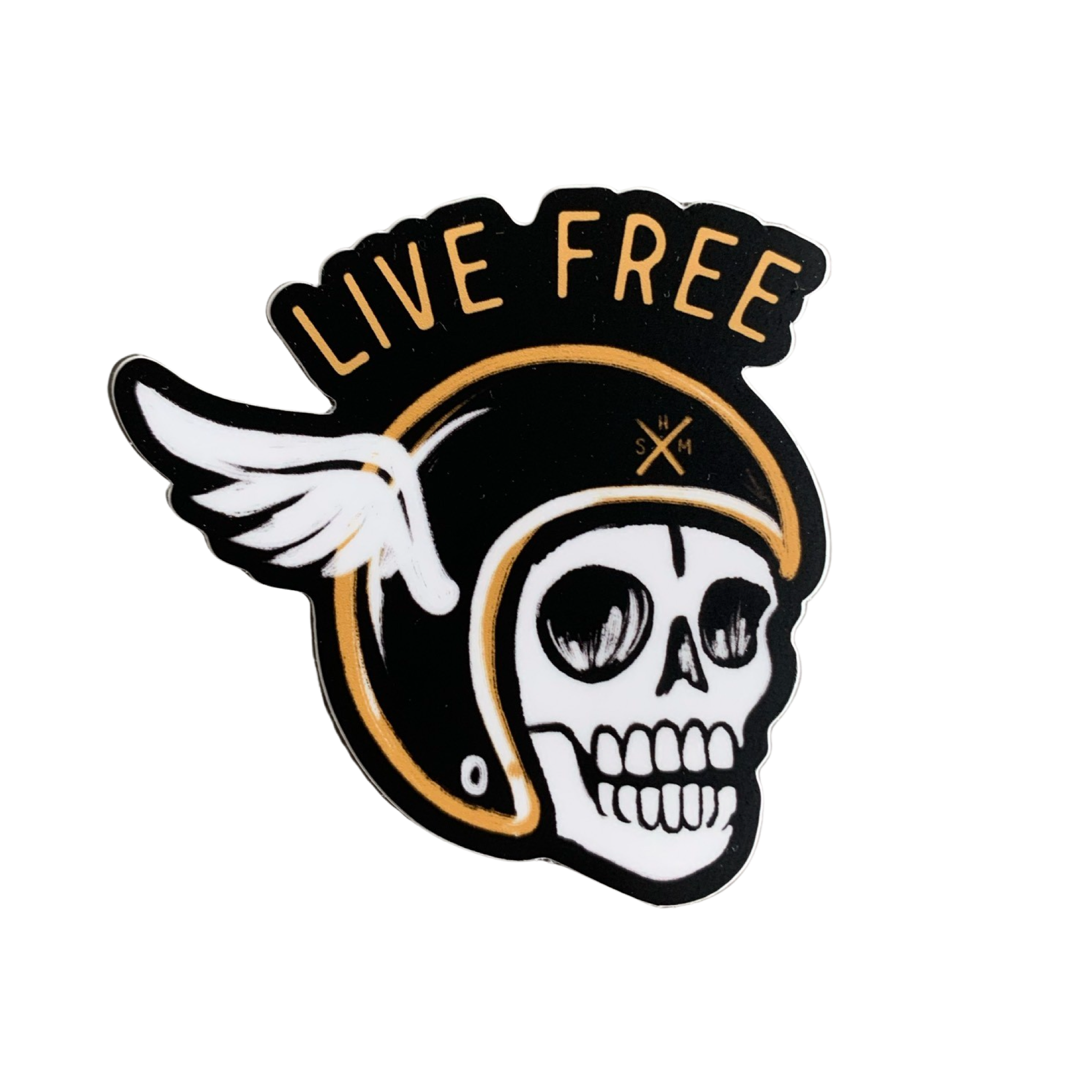 Live Free Sticker – Side Hustle Moto